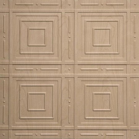 Ceilume Nantucket 2ft x 2ft Sandal Wood Ceiling Tile V3-NAN-22SWD | Zoro